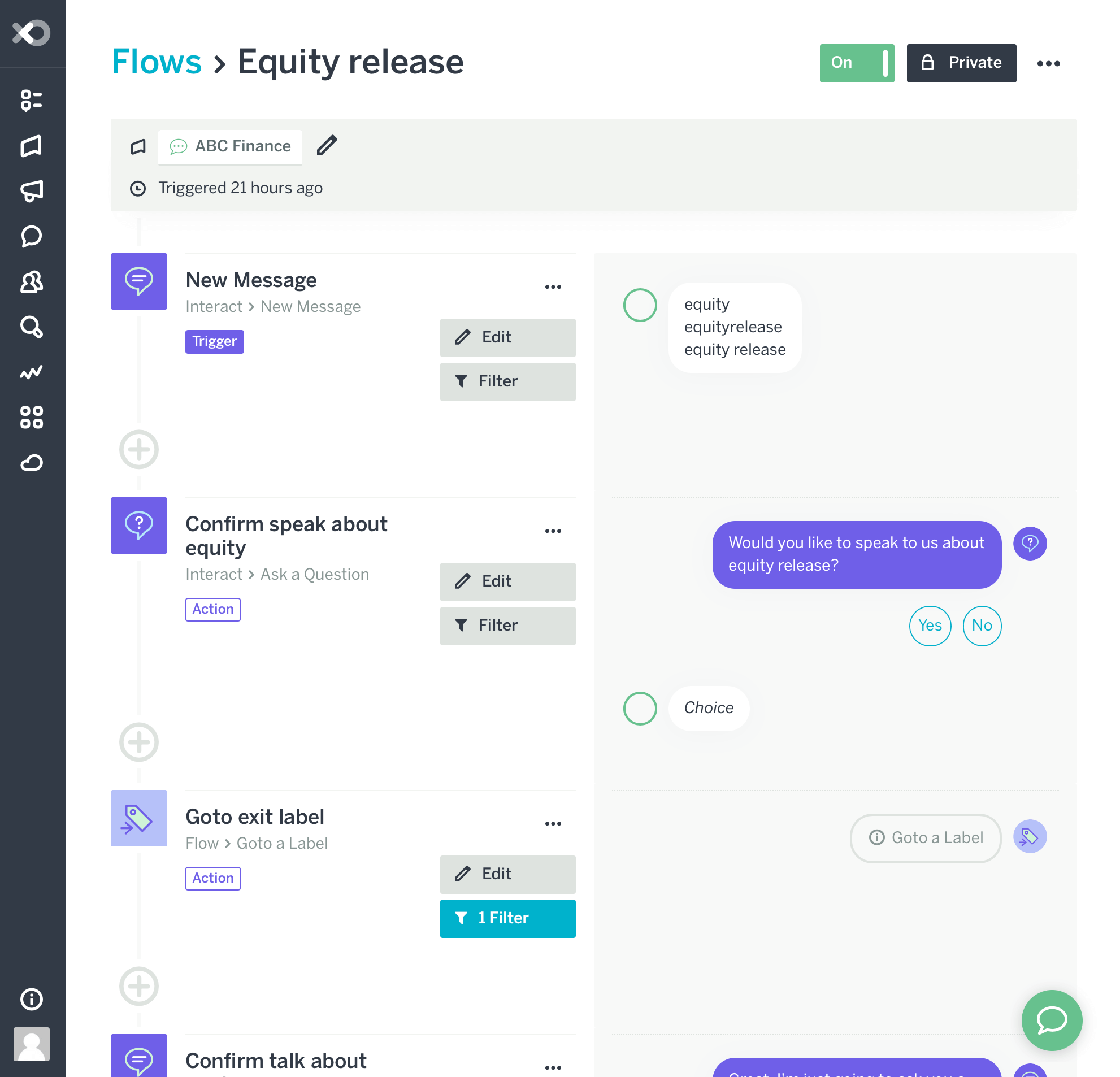 Online Chatbot Platform Software for Websites - Flow XO
