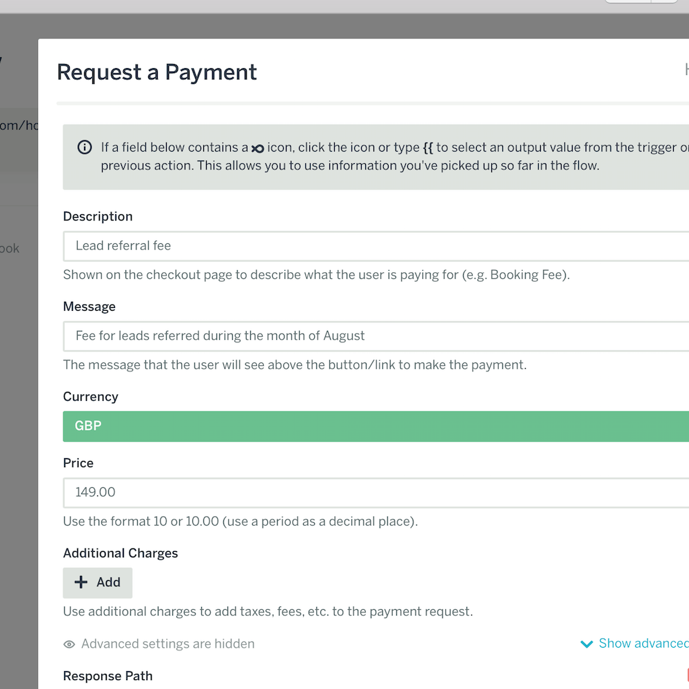 Payment Processing via Chatbot | Flow XO